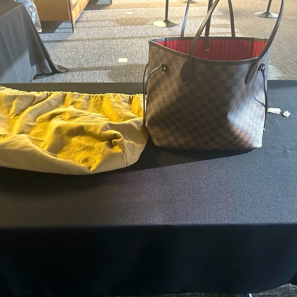 Louis Vuitton | Bags | Louis Vuitton Neverfull Mm Checker Pattern With ...